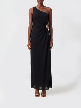 Os&eacute;ree Robe de soir&eacute;e longue asym&eacute;trique en lurex