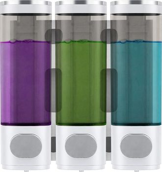 Generic Manueller Seifenspender, Wandhalterung f&uuml;r Badezimmer, multifunktionaler ABS-Handseifenspender, Wandhalterung f&uuml;r Hotel (Farbe-E, 20 x 21,5 cm (3-in-1