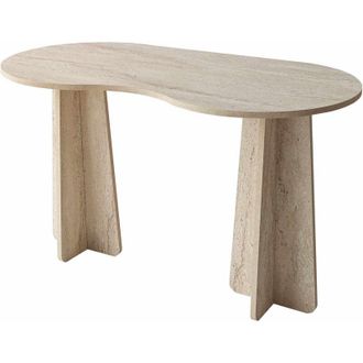 Habitat et Jardin bureau en bois infini 120 x 60 x 75 cm - Travertin