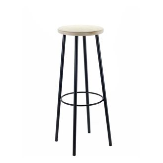 Serax Tabouret en bois, pi&eacute;tement en m&eacute;tal Serax