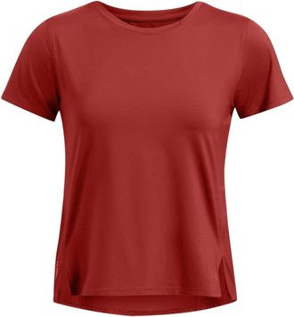 Under Armour Launch T-Shirt f&uuml;r Damen, Rundhalsausschnitt, Regul&auml;r (Orange)