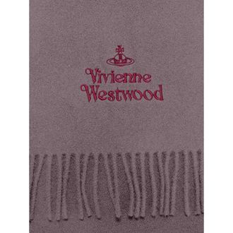 Vivienne Westwood Embroidered Fringed Scarf