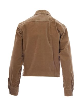 Max Mara Womens Shirt Rivolo Velvet Beige Cotton