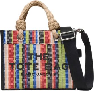 Marc Jacobs Femme, Sacs, Multicolore, Taille: ONE Size The Stripe Mesh Small Tote Bag