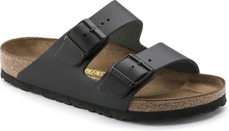 Birkenstock Classic Arizona Leder 51191, Pantoletten, Schwarz (Schwarz 49), 46 EU (11.5 UK)