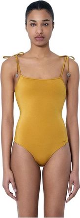 Chlo&eacute; Femme, Maillots de bain, Jaune, Taille: 38 FR Maillot de bain &agrave; bretelles &agrave; nouer