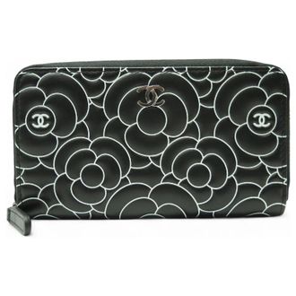 Chanel Portemonnaie - NEUE CHANEL CAMELIA SCHWARZ UND WEISS GELDB&Atilde;-RSE L - Gr. unisize - in Schwarz - f&uuml;r Damen