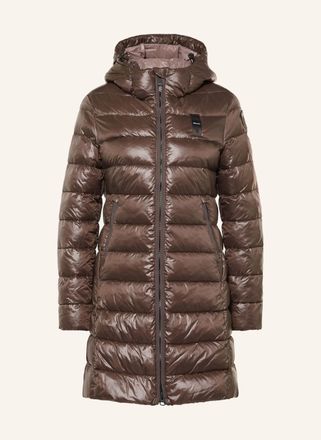 Blauer Steppmantel Adelaide braun