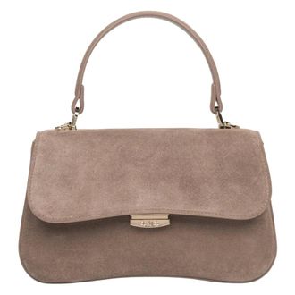Estro & Luminara Femme, Sacs, Brun, Taille: ONE Size Small Velour Satchel