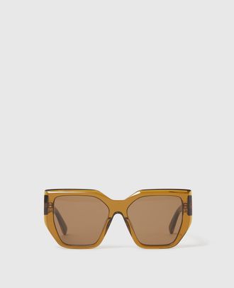 Stella McCartney Chunky Square Cat-Eye Sunglasses