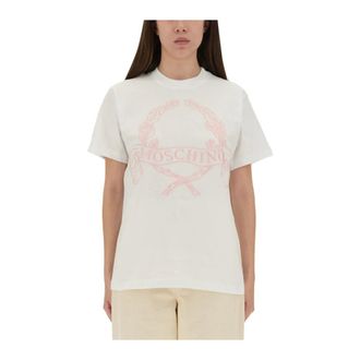 Moschino Couture Baumwoll-T-Shirt - - Tops - Damen - Wei&szlig; - M