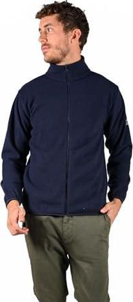 Scott Gilet Micro en Maille Col Montant à Zip Central Fermeture Éclair Intégrale Homme (FR/ES, Alpha/Lettres, L, Taille Normale, Taille Normale, Bleu Marine