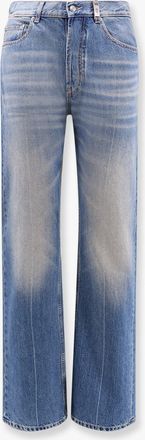 Alexander McQueen Washed blue straight leg jeans - ALEXANDER MCQUEEN - gender_Man