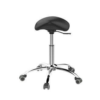 Generic Ergonomischer Sattelhocker, PU-Leder-Sattelstuhl, h&ouml;henverstellbarer Rollstuhl, 440 Pfund Tragf&auml;higkeit, geeignet for H&auml;user, Bars und Restaurants