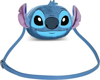 Disney Lilo und Stitch Heart-Plush Mini Umhängetasche, Blau