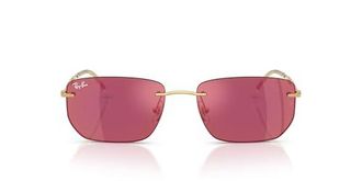 Ray-Ban Lunettes de soleil, Doré/violet foncé miroir rouge, 56 mm