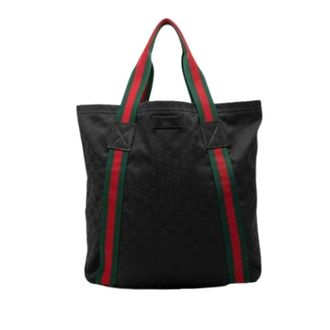 Gucci Pre-owned Sac cabas en toile GG - Femme - Pre-owned - Noir - Taille: ONE Size
