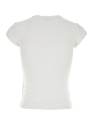 Diesel Womens T-Shirt Angie White Cotton T-Shirts & Jerseys