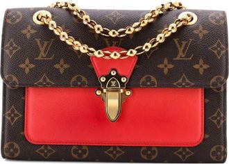 Louis Vuitton Victoire Handbag Monogram Canvas and Leather shoulder bag - Marron