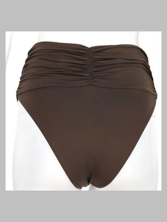 Magda Butrym Ruched Detail Swim Briefs - Brown