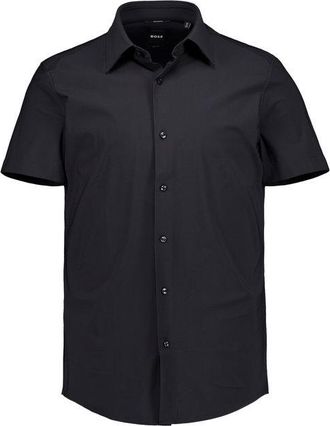 HUGO BOSS Herren Hemd schwarz
