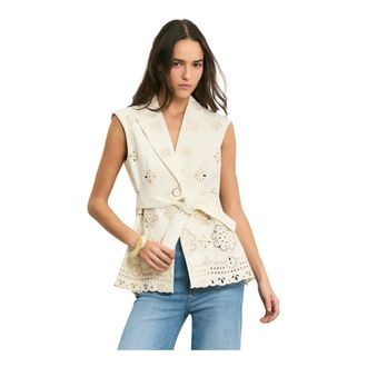 Veronica Beard Damen, Jacken, Beige, LGr&ouml;&szlig;e
