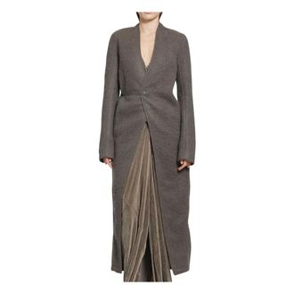 Rick Owens LS Lab Coat - - Coats - Damen - Grau - S