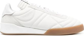 Courr&egrave;ges Low-Top Sneaker - Panelled White Leather Low-Top Sneakers - Gr. 42 (EU) - in Wei&szlig; - f&uuml;r Damen