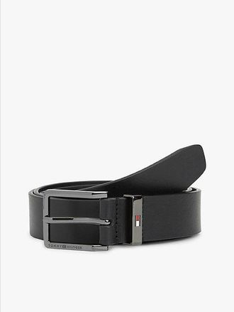 Tommy Hilfiger Ceinture en cuir &agrave; logo en relief