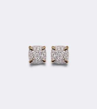 David Yurman Ohrringe Ch&acirc;telaine aus 18kt Gelbgold mit Diamanten