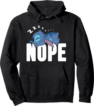 Disney Lilo And Stitch Nope Nightdress Pullover Hoodie