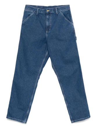 Carhartt Work in Progress jean Single Knee - Bleu
