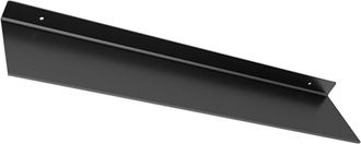 Lurrose Schwarzes Aluminium Wandregal Badezimmer Badablage ohne Bohren Platzsparend Rostfrei Vielseitiger Aufbewahrungshalter für Zahnbürsten Becher Kosmetik 