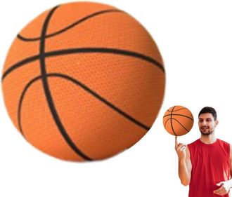 Generico Leiser Indoor-Basketball: Trainingsball aus weichem Schaumstoff, leiser R&uuml;ckprall, sicherer Halt und einfaches Griffdesign, Indoor-Trainingsball f&uuml;r K