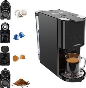 Princess Multi-Kapsel-Maschine, 19-bar italienische Pumpe, 800-ml-Wassertank, 4-in-1-Kompatibilität, Nespresso & Dolce Gusto kompatibel, BPA-frei, abnehmbare T