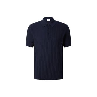 Bogner Strick-Polo-Shirt Tobias f&uuml;r Herren - Navy-Blau - XXL