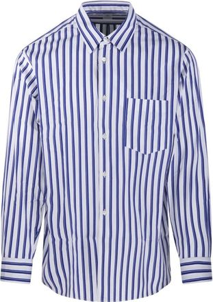 Comme Des Gar&ccedil;ons Homme, Chemises, Bleu, Taille: M 117 Stripe Shirt