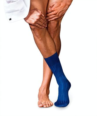 Falke Herren Socken No. 2 M So Kaschmir einfarbig 1 Paar, Blau Royal Blue 6000, 43-44