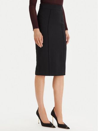 Elisabetta Franchi Bleistiftrock GO-159-61E2-110 Schwarz Slim Fit