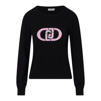 Liu Jo Rundhals-Pullover - - Knitwear - Damen - Schwarzk - M