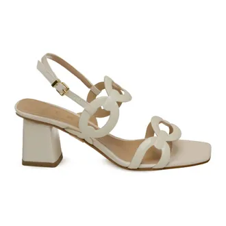 Albano Femme, Chaussures, Blanc, Taille: 37 EU Sandales &agrave; talon haut Te26
