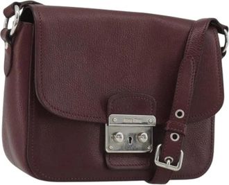 Miu Miu Sac port&eacute; &eacute;paule Pre-owned - Femme - Pre-owned - Rouge - Taille: ONE Size