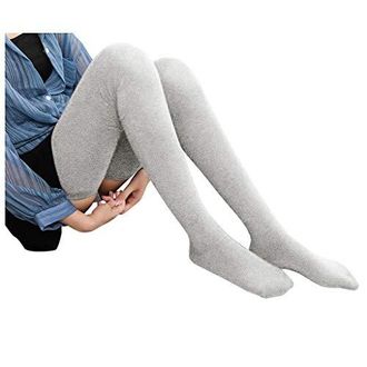Generic Chaussettes Femme Fantaisie Funny Socks Chaussettes En Soie Unies Au Genou Pour Filles Et Femmes Design &Eacute;l&eacute;gant Id&eacute;al Pour Tenues Chic