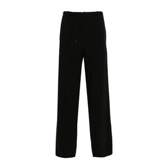 Dries Van Noten Homme, Pantalons, Noir, Taille: XL Wide Pantalons