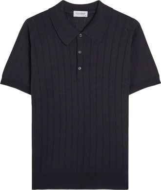 John Smedley Homme, Tops, Bleu, Taille: M Polo Chemises