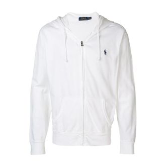 Ralph Lauren Homme, Sweatshirts et sweats &agrave; capuche, Blanc, Taille: S SweaT-shirt zipp&eacute;