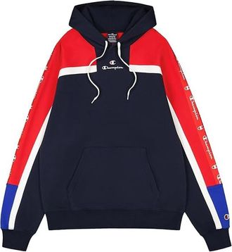 Champion Herren Legacy Retro Sport (220331) -Soft Compact Poly Fleece Kapuzenpullover, Blau (BS501), S