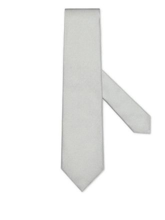 Ermenegildo Zegna cravate en soie - Gris