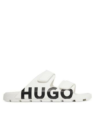 HUGO BOSS Pantoletten Evander 50542042 Wei&szlig;