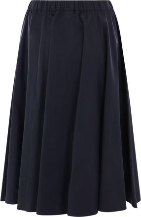 Aspesi Klassischer Midirock - Blau